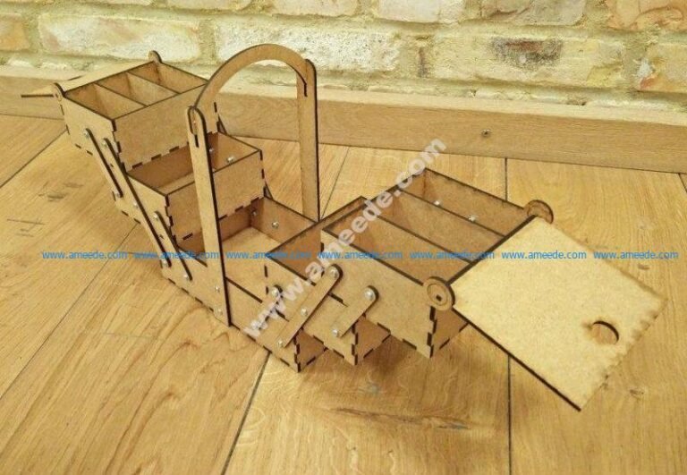 Laser Cut Pivoting Box – Download Vector