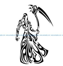 Death file cdr and dxf free vector download for print or laser ...