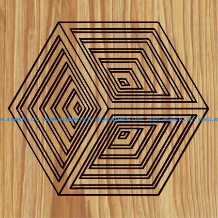 Hexagons cause cubed hallucinations file cdr and dxf free vector ...