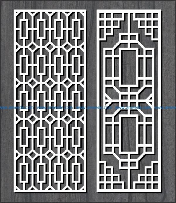 Vertical column pattern design file cdr and dxf free vector download ...