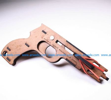 Wooden Jenga Pistol file cdr and dxf free vector download for Laser cut ...