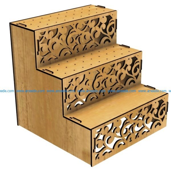 cake display shelf file cdr and dxf free vector download for Laser cut ...