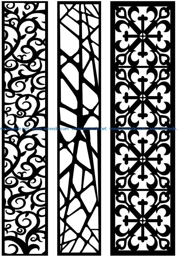 Design pattern panel screen AN00071088 file cdr and dxf free vector ...