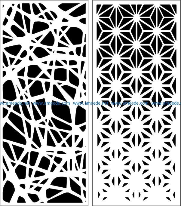 Design pattern panel screen E0008332 file cdr and dxf free vector ...