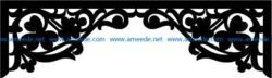 Cornice porch file cdr and dxf free vector download for Laser cut ...