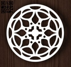Circular decoration E0011944 file cdr and dxf free vector download for ...