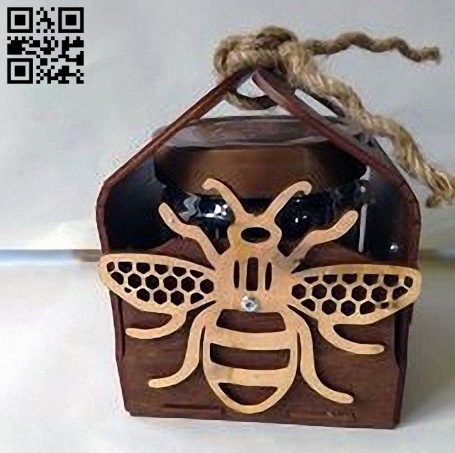 Honey box E0014026 file cdr and dxf free vector download for laser cut ...
