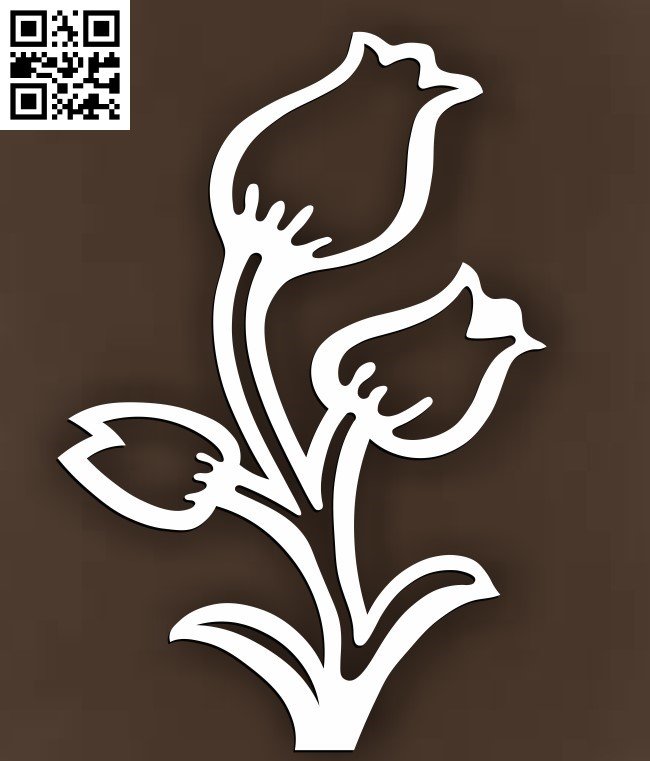 Aplique Flor G0000026 file cdr and dxf free vector download for laser ...