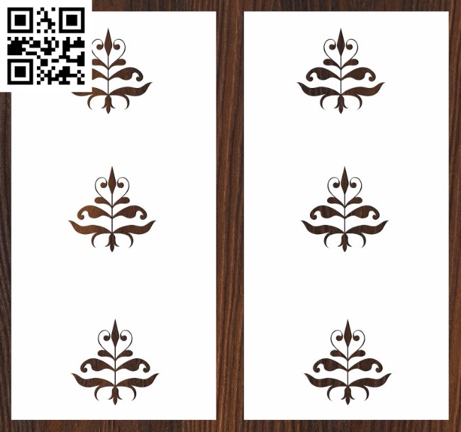 Flowering G0000074 file cdr and dxf free vector download for Laser cut ...