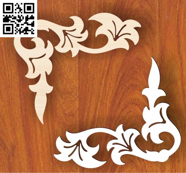 Corner Decor G0000440 file cdr and dxf free vector download for CNC cut ...