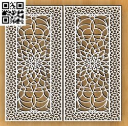 Design pattern screen panel E0010133 file cdr and dxf free vector ...