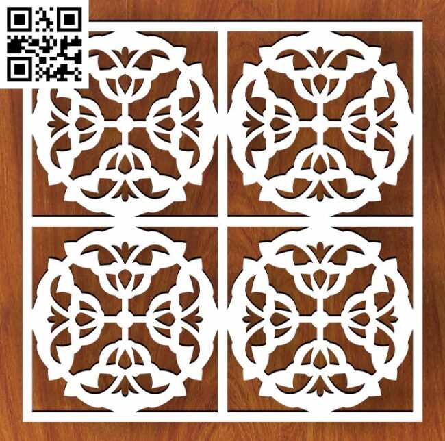 Grille Pattern Flower B G0000215 File Cdr And Dxf Free Vector Download ...