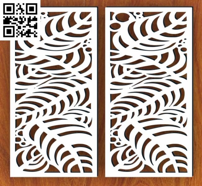 Leaf pattern G0000380 file cdr and dxf free vector download for CNC cut ...