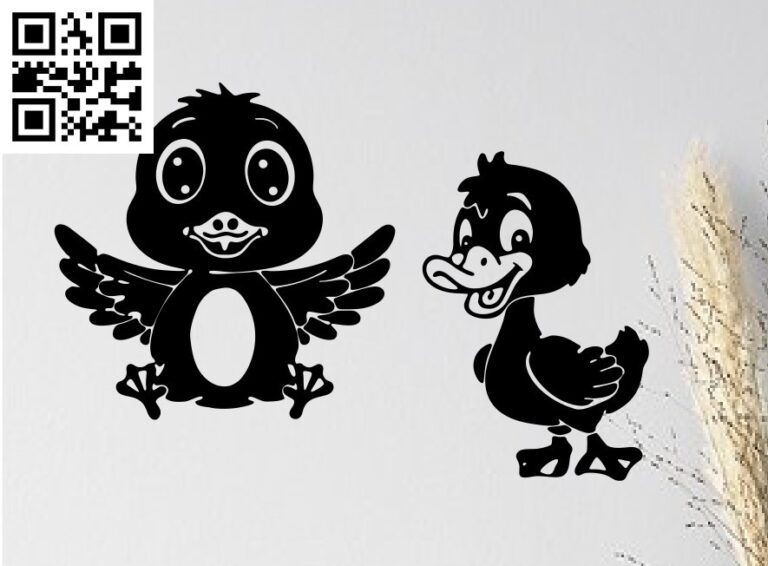 The Duck G0000487 file cdr and dxf free vector download for CNC cut ...