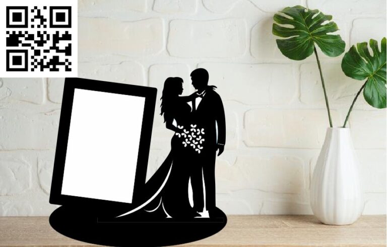 Wedding frames G0000667 file cdr and dxf free vector download for Laser ...