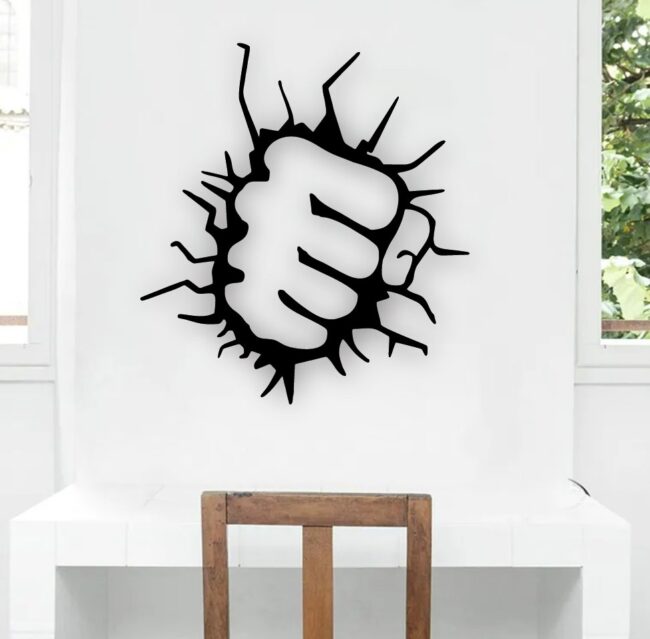 Hulk hand E0019578 file cdr and dxf free vector download for laser cut ...