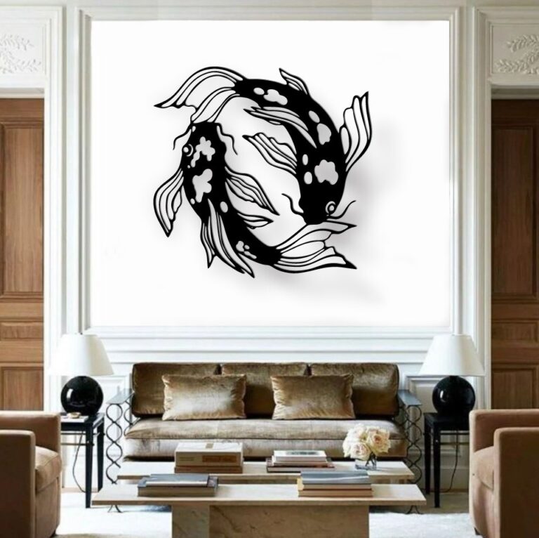 Koi fish E0019482 file cdr and dxf free vector download for laser cut ...