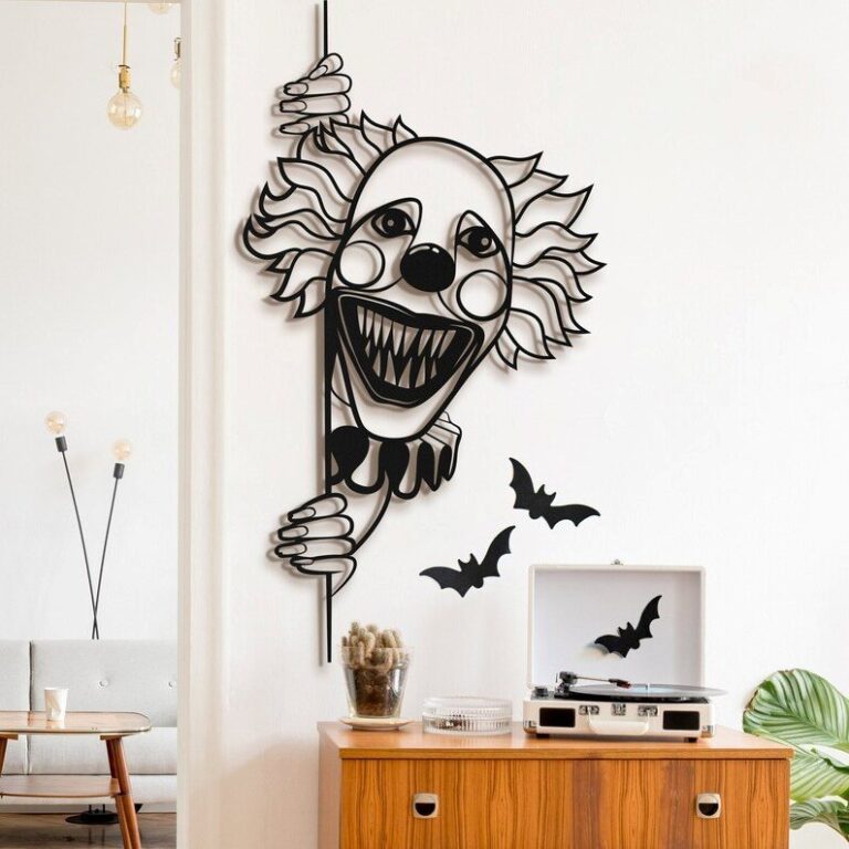 Scary clown E0019529 file cdr and dxf free vector download for laser ...