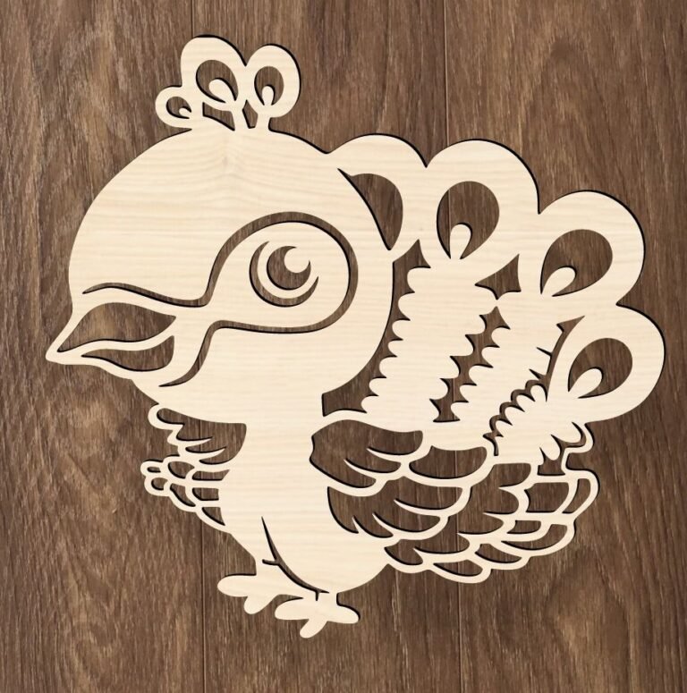 Peacock E0019596 file cdr and dxf free vector download for laser cut ...