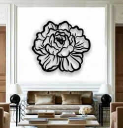 Flower panel E0020189 file cdr and dxf free vector download for laser ...