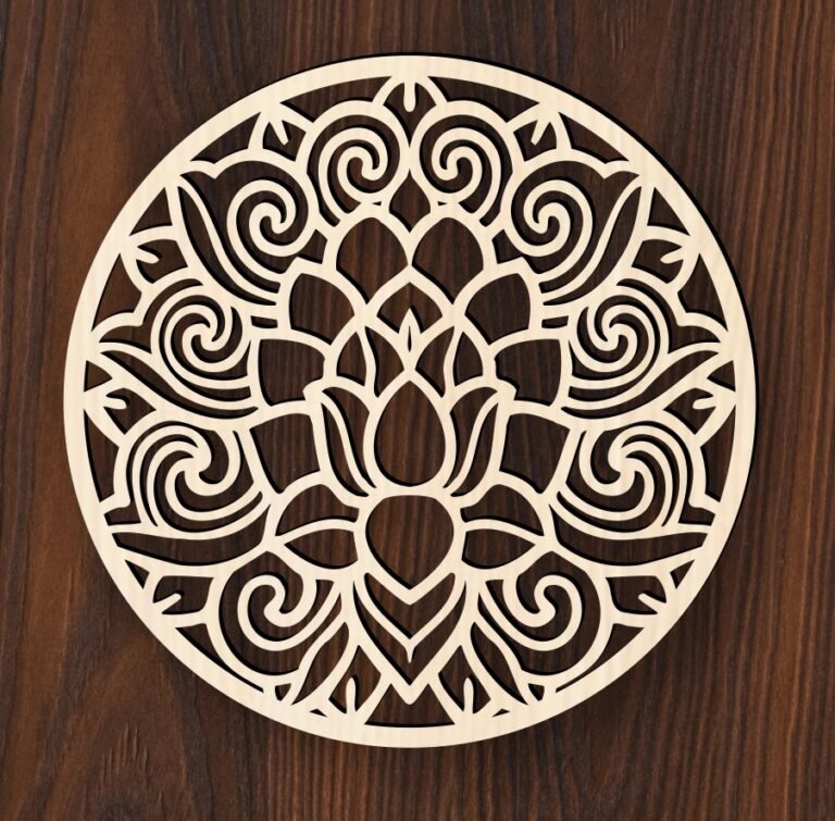 Mandala E0022723 file cdr and dxf pdf free vector download for Laser ...
