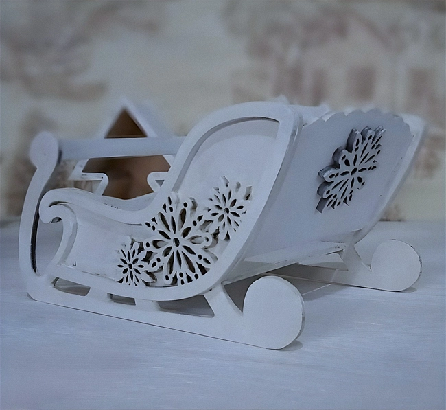 Christmas sleigh decoration S0000083 file cdr and dxf pdf free vector ...