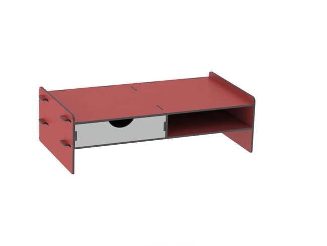 Monitor stand with drawer S0001001 file cdr and dxf pdf free vector ...