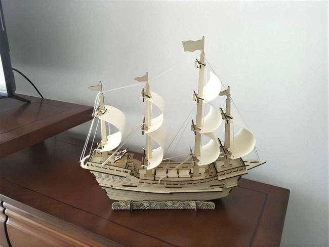 Wooden sailing ship model kit S0001179 file cdr and dxf pdf free vector ...