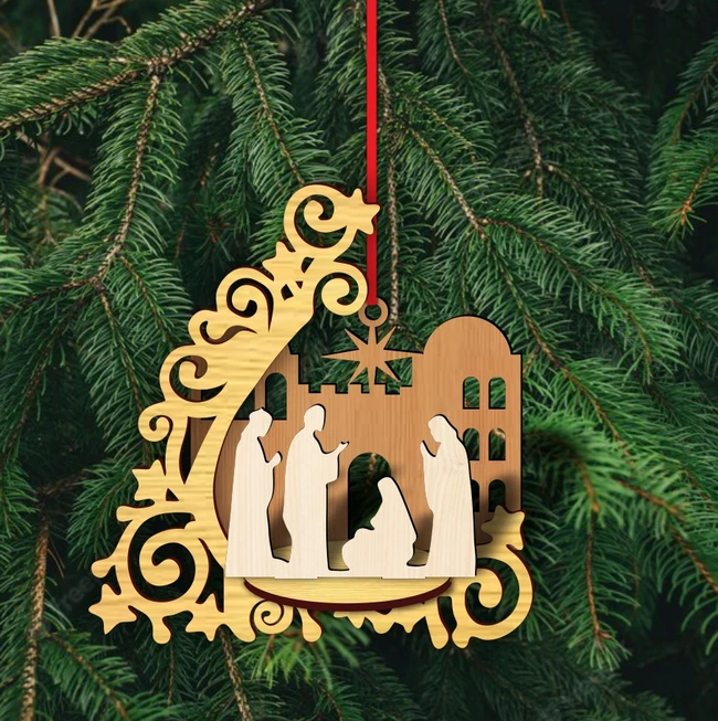 Christmas ornament E00242779 file cdr and dxf pdf free vector download ...