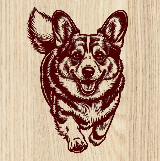 Dog E0024786 file cdr and dxf free vector download for laser engraving ...