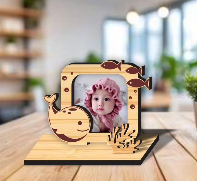 Dolphin Baby Photo Frame L0000048 file cdr and dxf pdf free vector ...