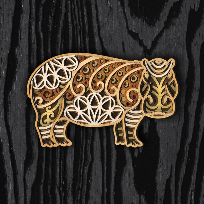 Multilayer Hippo E0024787 file cdr and dxf free vector download for ...