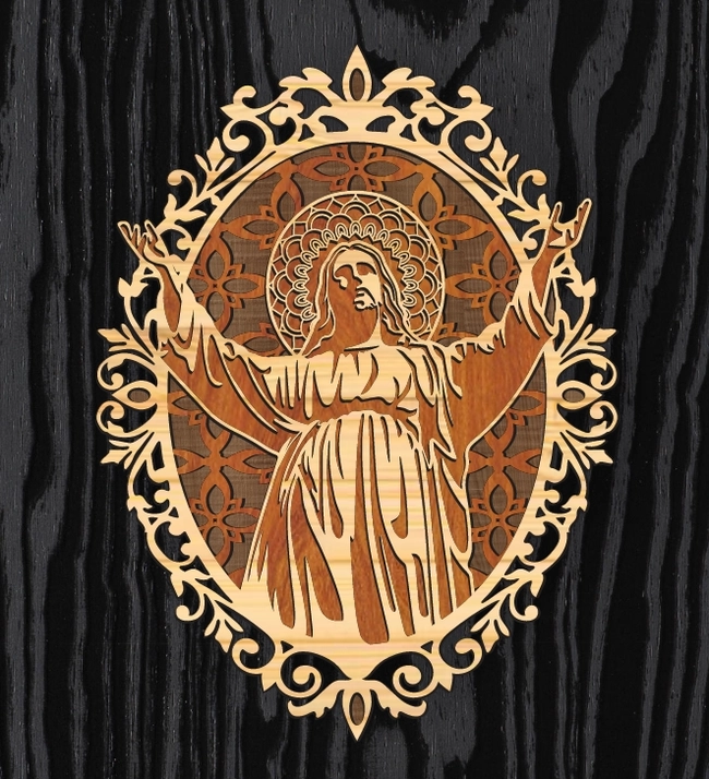 Multilayer Jesus L0000152 file cdr and dxf pdf free vector download for ...