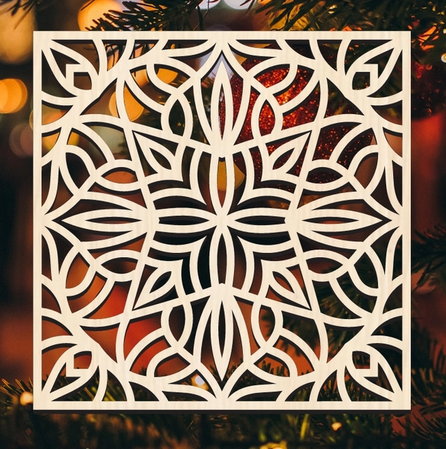 Square Design Pattern L0000172 file cdr and dxf free vector download ...