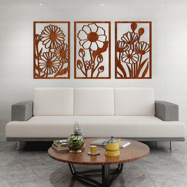 Flower L0000378 file cdr and dxf pdf free vector download for laser cut ...