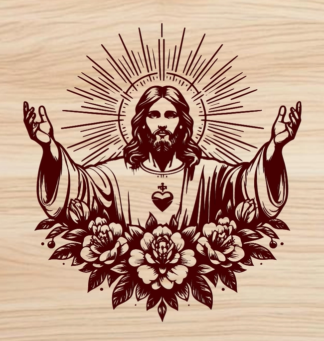 Jesus L0000373 file cdr and dxf free vector download for laser ...