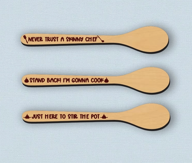 Spoon L0000307 file cdr and dxf pdf free vector download for laser cut ...