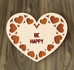 Valentine's Day Heart Coaster L0000401 file cdr and dxf pdf free vector ...