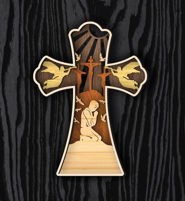 Multilayer Cross L0000761 file cdr and dxf pdf free vector download for ...